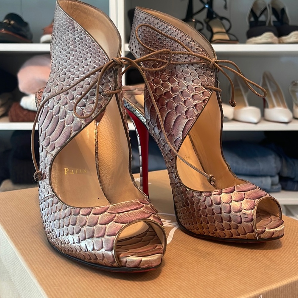 Christian Louboutin Python Heels - Gem